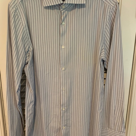 Hugo Boss | Shirts | Hugo Boss Mens Designer Button Down Shirt Size 5r ...